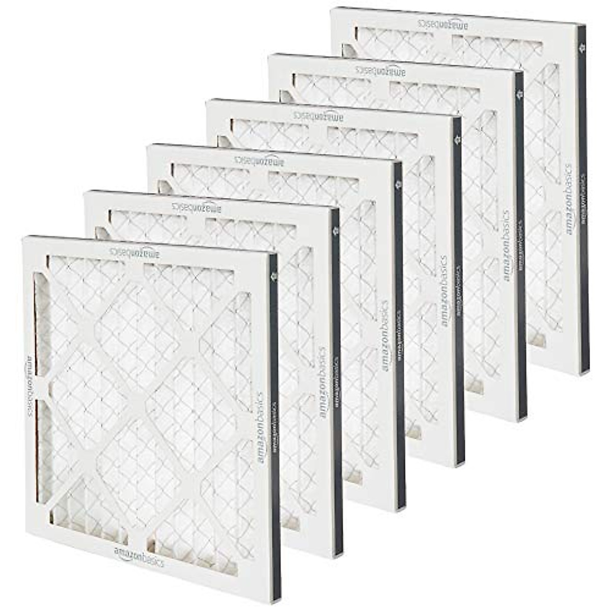 Amazon Basics Merv 8 AC Furnace Air Filter - 14'' x 14'' x 1'', (Pack of 6)