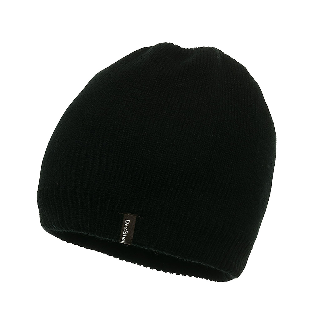 DexShell Waterproof Beanie Hat Acrylic Outer Membrane Lined Fleece Liner for Men and Women, Black Solo, S/M (56-58cm)