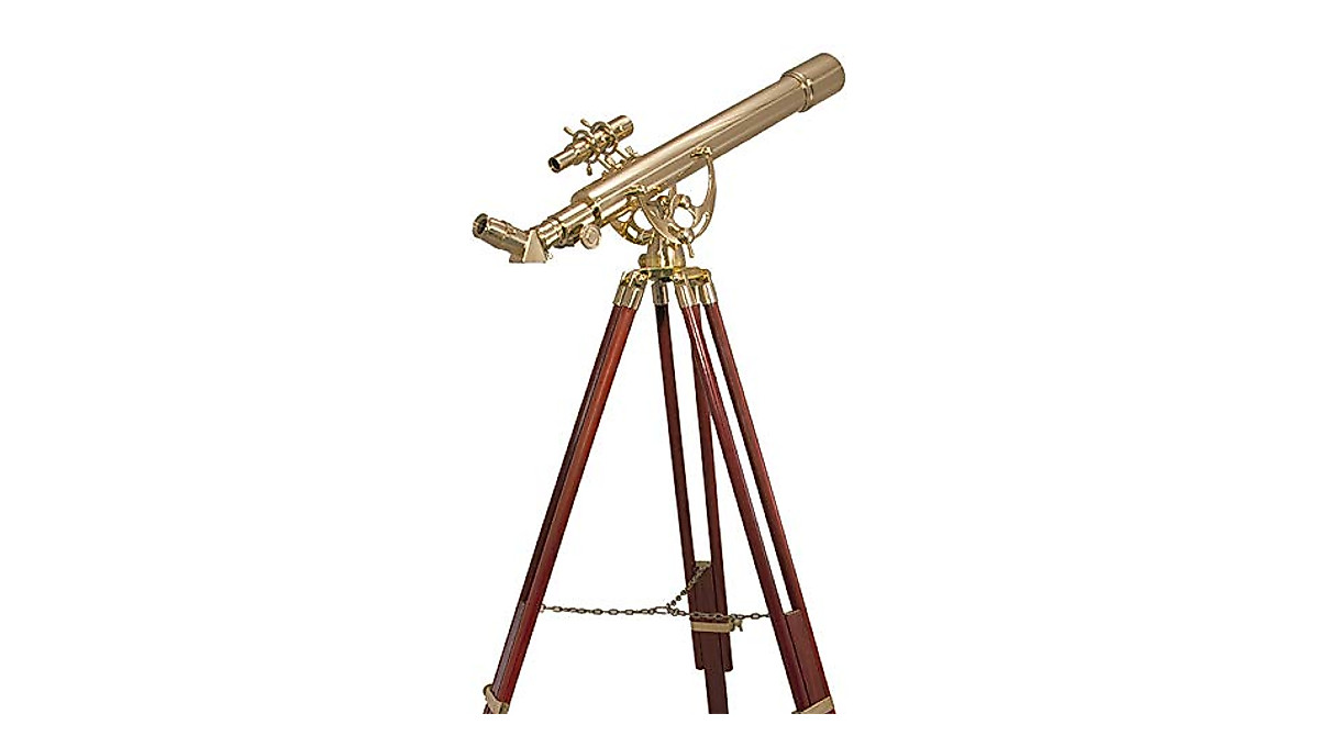 BARSKA Anchormaster Brass Refractor Telescope 28x60 | Classic Elegance ...