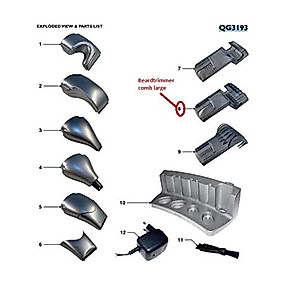 Beardtrimmer Beard Large Comb Compatible With Philips Shaver