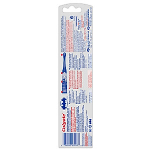 Colgate Kids Battery Powered Toothbrush, Batman, Extra Soft Toothbrush, Ages 3 and Up, 1 Pack