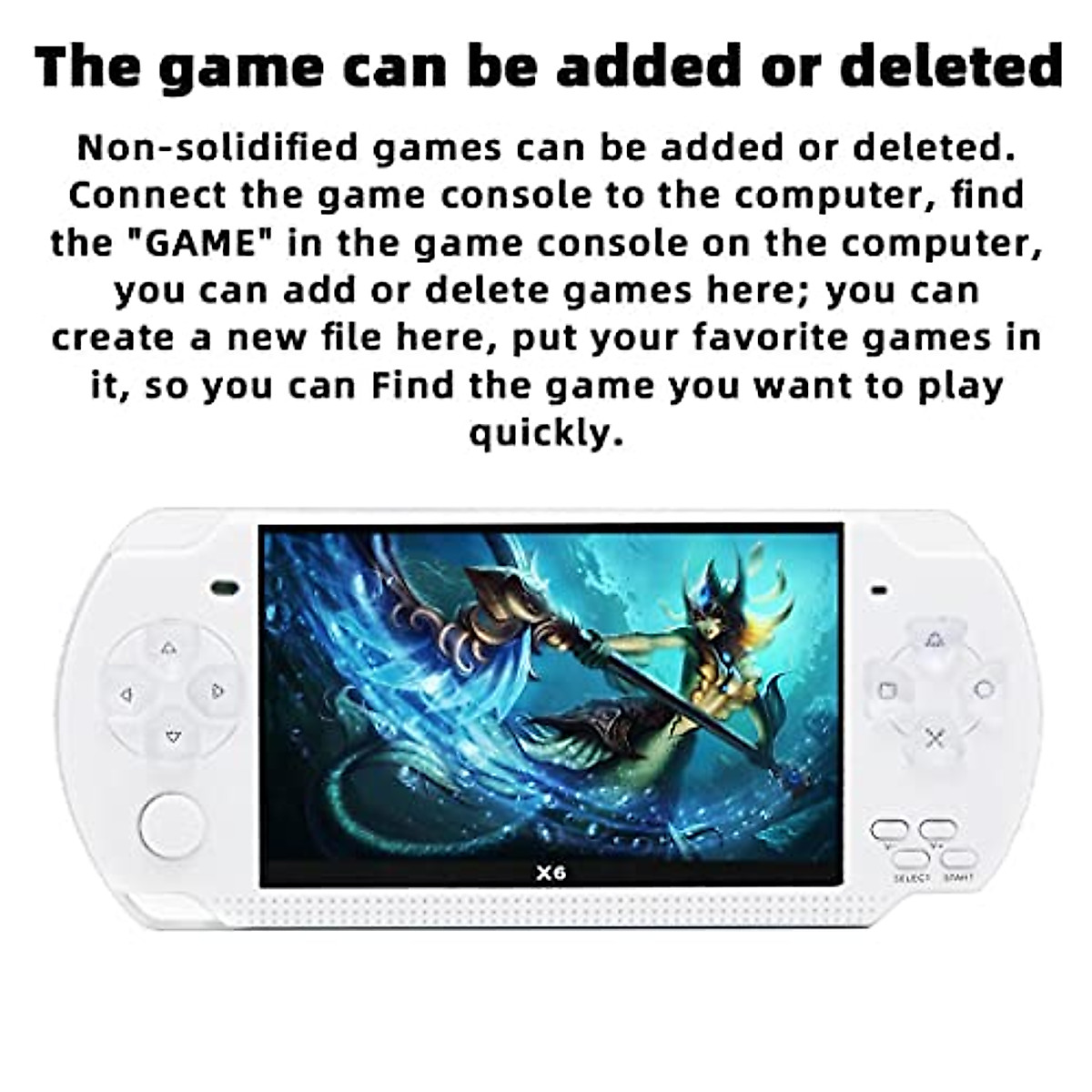 JXD 4.3 inch 8GB Handheld Game Console Built in 1500 Games for Multiple simulators x6 Retro Video Game Console mp3/mp4/Ebook TV Out Portable Game Player