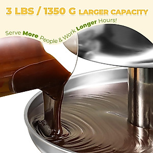 Flyseago 4 Tiers Chocolate Fountain Machine Upgraded Professional Fondue Fountain Easy Cleaning Hot Nacho Cheese Fountain for Party, Gathering, Wedding, Rental