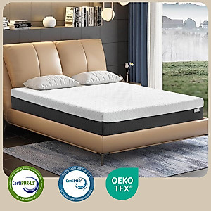 Gelsea 10 Inch King Mattress in a Box, Memory Foam Mattress,Green Tea Infused,Hypoallergenic Bamboo Charcoal,Made in USA,King Size Bed,76" X 80" X 10"