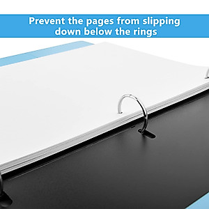 20 PCS Flat Sheet Lifters, Sheet Flatteners, Sheet Lifters Binders, Plastic Sheet Lifters, Protect Binder Page Sheet for 11-Inch x 8-1/2-Inch 3 Ring Binder, D Ring Binders