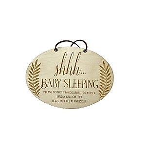 Baby Is Sleeping | Do Not Disturb | Working From Home | Door Hanger