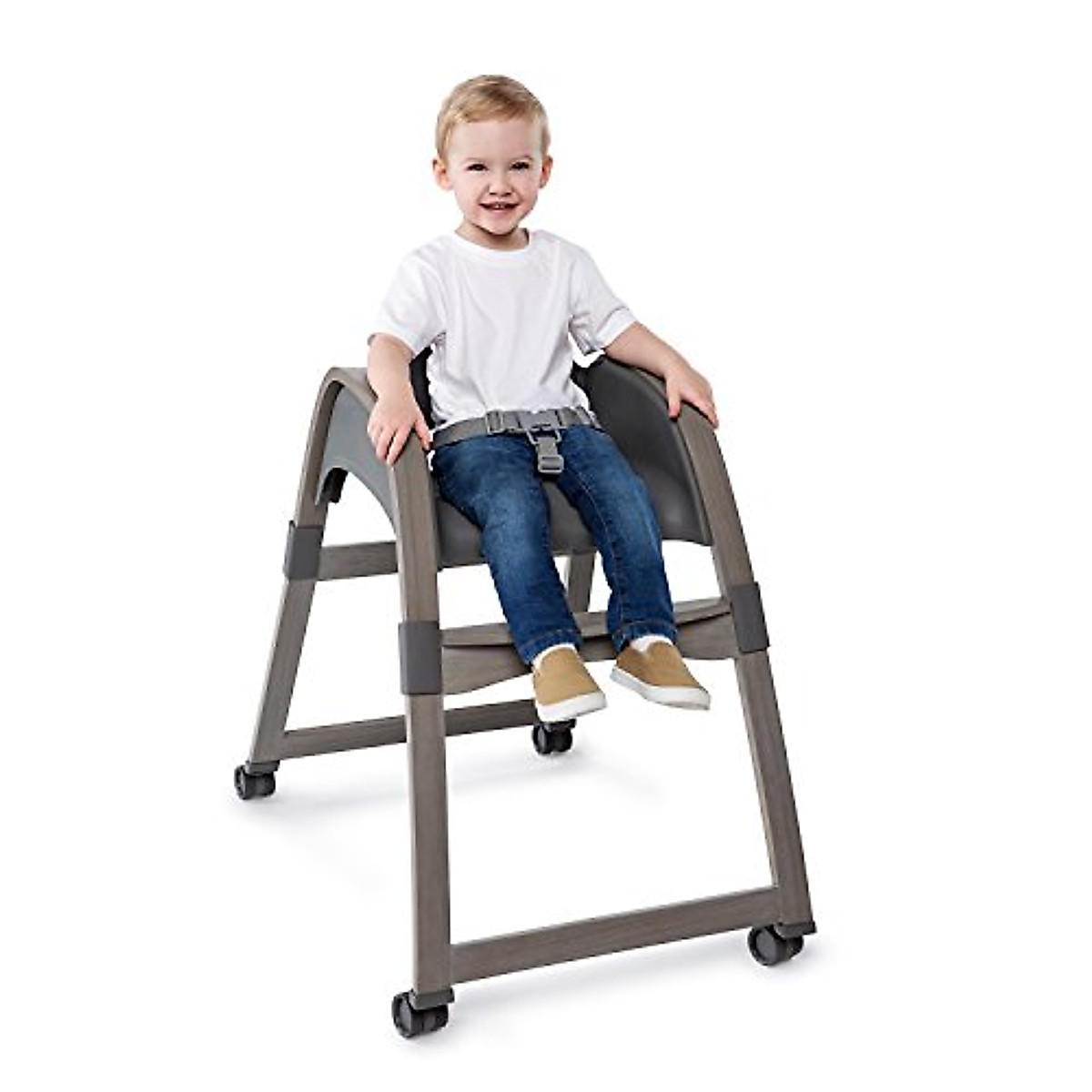 Ingenuity Boutique Collection 3-in-1 Wood High Chair, Bella Teddy - High Chair, Toddler Chair, and Booster