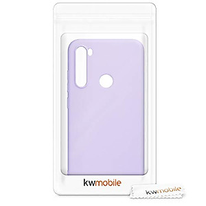 kwmobile Case Compatible with Xiaomi Redmi Note 8 (2019/2021) Case - Soft Slim Protective TPU Silicone Cover - Lavender