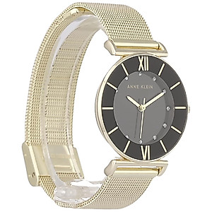 Anne Klein Women's Glitter Accented Mesh Bracelet Watch