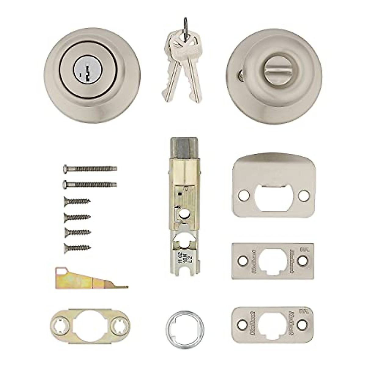 Kwikset 94002-852 Tylo Keyed Entry Knob with Smartkey Security In Satin Nickel