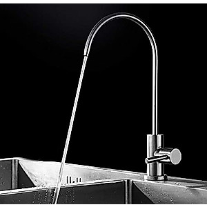 Drinking Water Filter Faucet Stainless Steel Brushed Nickel Kitchen Bar Sink，Lead-Free Modern Water Filter Faucet