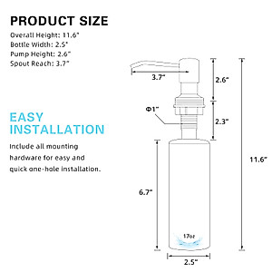 Fapully Touchless Kitchen Faucet with Pull Down Sprayer, with Soap Dispenser