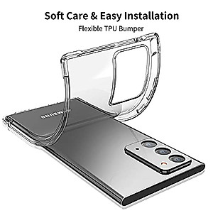 [Road Left] Crystal Clear Case for Galaxy Note 20 6.7 inch,Air-Bag Shockproof Protective Phone Case,Ultra Slim Flexible Soft TPU Cover for Samsung Galaxy Note 20 6.7"
