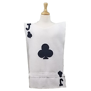 Jack Playing Card Costume Tunic (Hearts, Spades, Clubs or Diamonds) Alice in Wonderland/Card Soldier - Baby, Toddler, Kids, Teen, Adult and Plus Sizes Available (Adult XL)