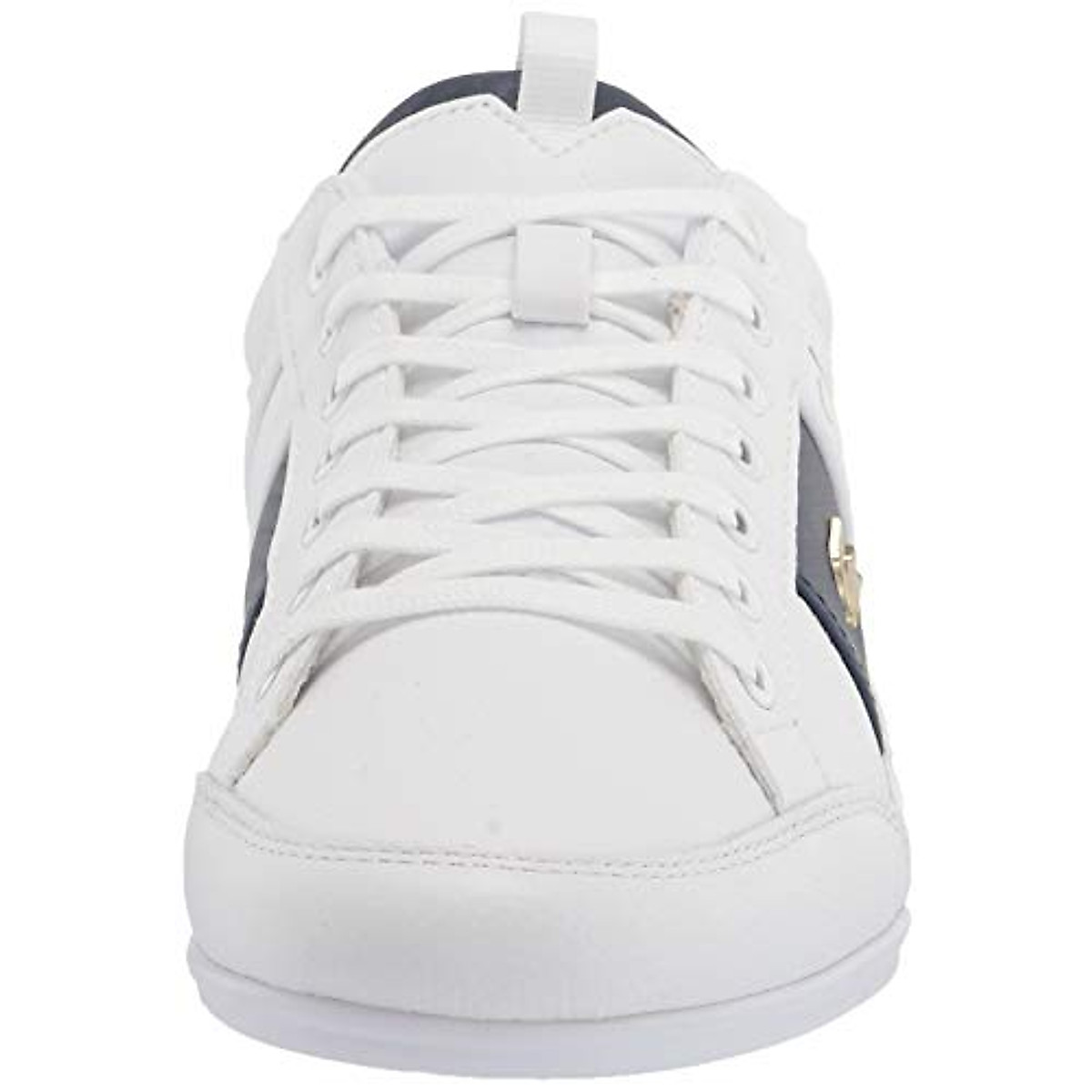 Lacoste Mens Chaymon Sneakers, White/White Leather, 9.5