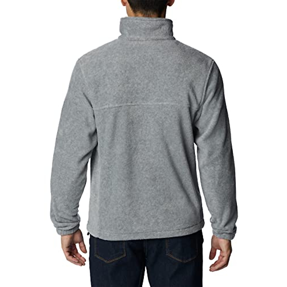 Columbia Apparel Steens Mountain 2.0 Full Zip Fleece Jacket, Light Grey Heather, Large