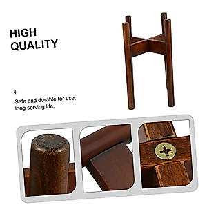 HANABASS Decor Office Bamboo Home Modern Planter Display Patio Shelf Bedroom Trays House Multiple Free Holder Stand Succulent Flowerpot Plant Room Decorative Bonsai Pot Decoration Wood