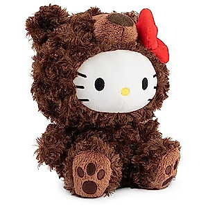 GUND Sanrio Hello Kitty Philbin Teddy Bear Plush Toy, Premium Stuffed Animal for Ages 1 and Up, Brown, 10”
