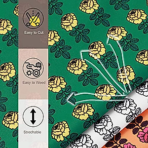 BESTOYARD Cotton Sheets Rose Bed Sheets 3pcs Cotton Fabric Bundles Squares Rose Pattern Quilting Sewing Patchwork Cloths Sheets for Sewing Patchwork Quilting Bags Bedding Checkered Sheets Bed Blanket