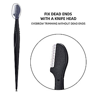 Eyebrow Kit,12 in 1 Eyebrow Tweezers Set, Professional Eyebrow Grooming Kit for Women and Men Includes Eyebrow Tweezers,Eyebrow Scissors,Eyebrow Brush,Eyebrow Razor,No Bend Hair Clips,Pocket Mirror