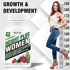 JEVR Height Increase Medicine for Women Enriched with Essential Amino Acids, and Ayurvedic Superfoods for Women- 60 Tablets (Pack 1)