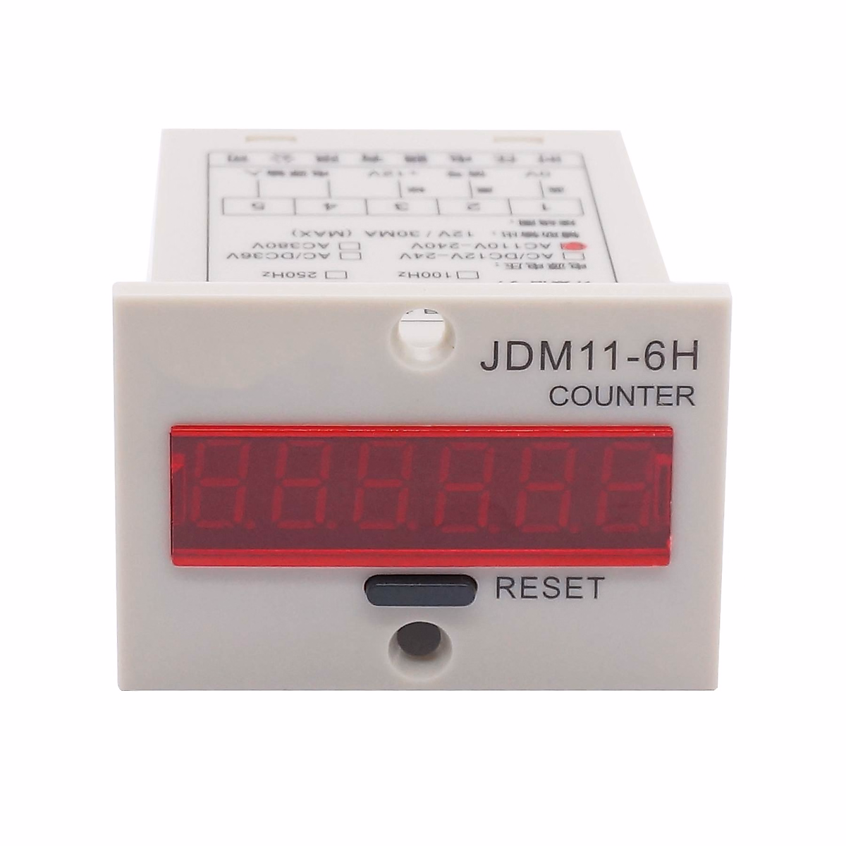 TWTADE/ 110-220VAC LED Auto Display Digital Counter 0-999999 6 Digits + Hall Proximity Sensor Switch Distance 10CM NPN NO + Holder US-JSQ+GD+CT 10mm