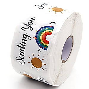 Small Business, Handmade Sticker,Packaging Sticker (Sun Rainbow)