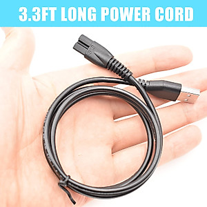 BOEEA Charger Cable Compatible with Meridian Grooming Electric Shaver Trimmer Replacement Charging Cable Power Cord Supply Adapter