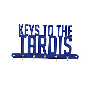 Dr. Who Doctor Who Tardis Key Rack Key Holder Jewelry Organizer 6" x 3" x 3/16"