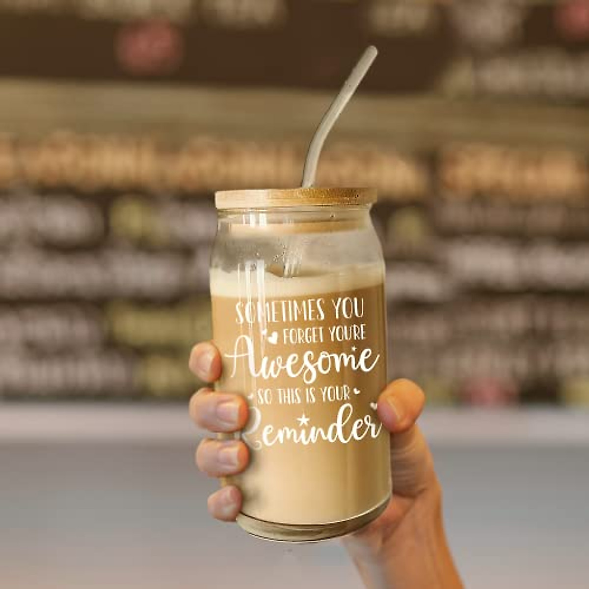 Gifts for Friends Female - Friendship Gifts for Women Friends, Birthday Gifts for Women Friendship - Gifts for Best Friend, Bestie Friends, Coworker, Boss Lady - Inspirational Gifts - 16 Oz Can Glass