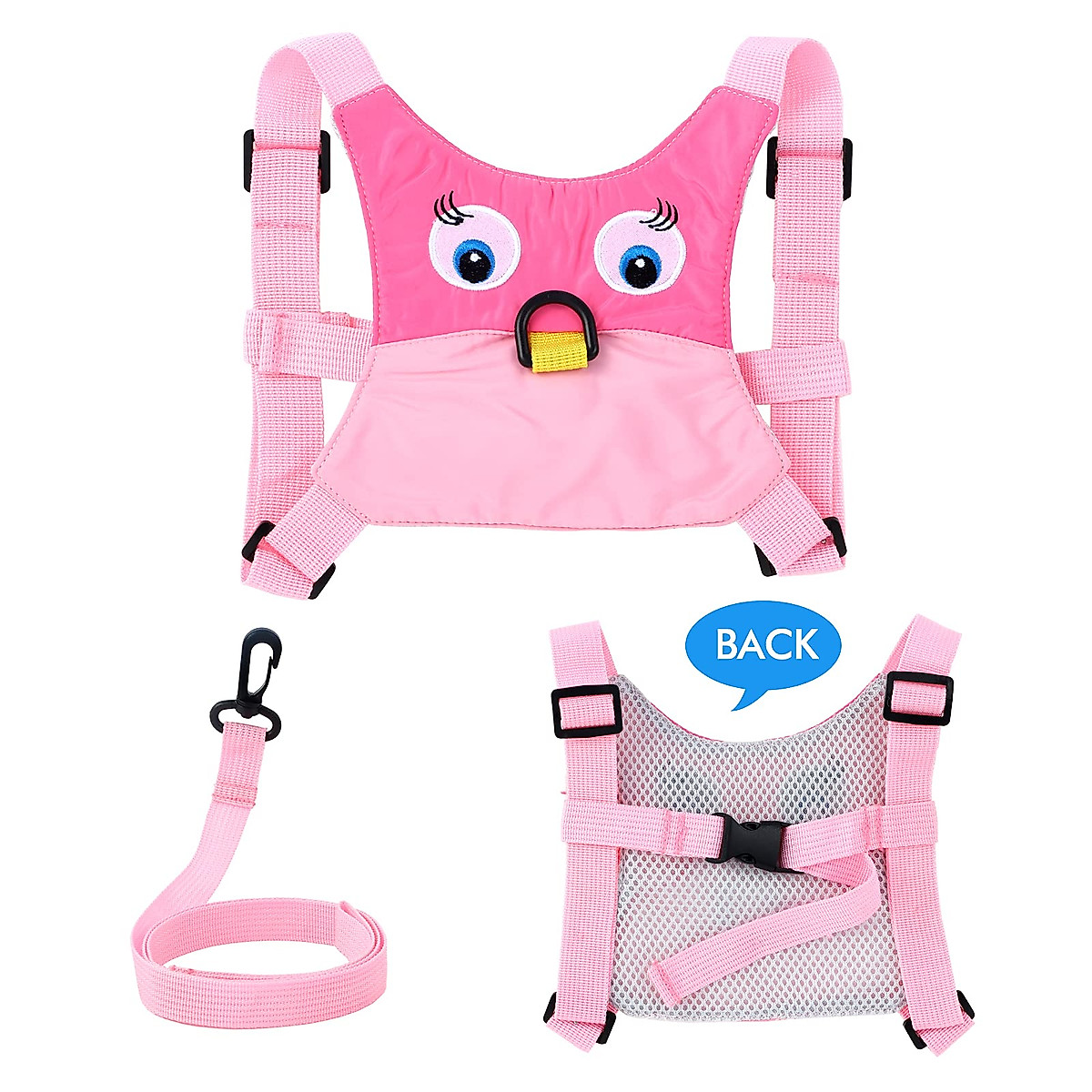 Baby Anti Lost Safety Walking Harness Toddler Safety Leash for Babies and Kids Boys and Girls - Pink