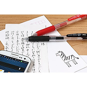 ZEBRA Sarasa Clip Gel Ink Ballpoint Pen, 0.4mm, 10 Color Set (JJS15-10CA)