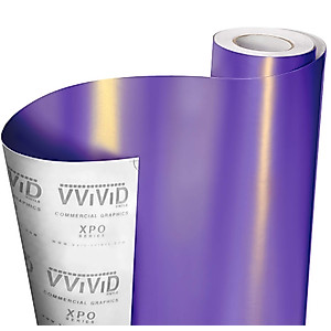 VViViD+ Satin Galaxy Nardo Blue Vinyl Car Wrap (1/2ft x 5ft)