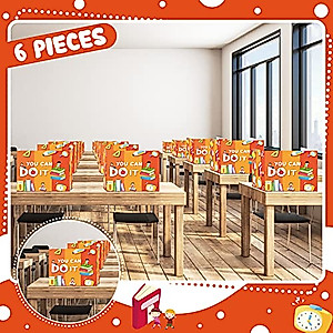 6 Pcs Privacy Boards Classroom Privacy Screen Classroom Desk Dividers for Students Bright Colored Desk Privacy Panel Privacy Folders for School Teacher Student Study Test Classroom (Elegant Style)