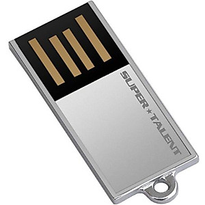 Super Talent Pico-C 32 GB USB 2.0 Flash Drive STU32GPCS (Silver)