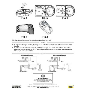 Hubbell Industrial CSWEU2LED Emergency LED Light, White