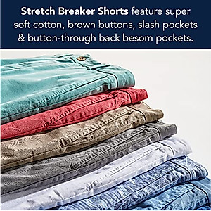 vineyard vines Men's 9 Inch Stretch Breaker Shorts, Stone, 35