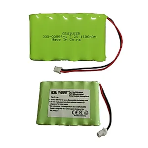 GSUIVEER 300-03864-1 Battery 7.2V 1100mAh and 300-06868 7.2V 600mAh Battery