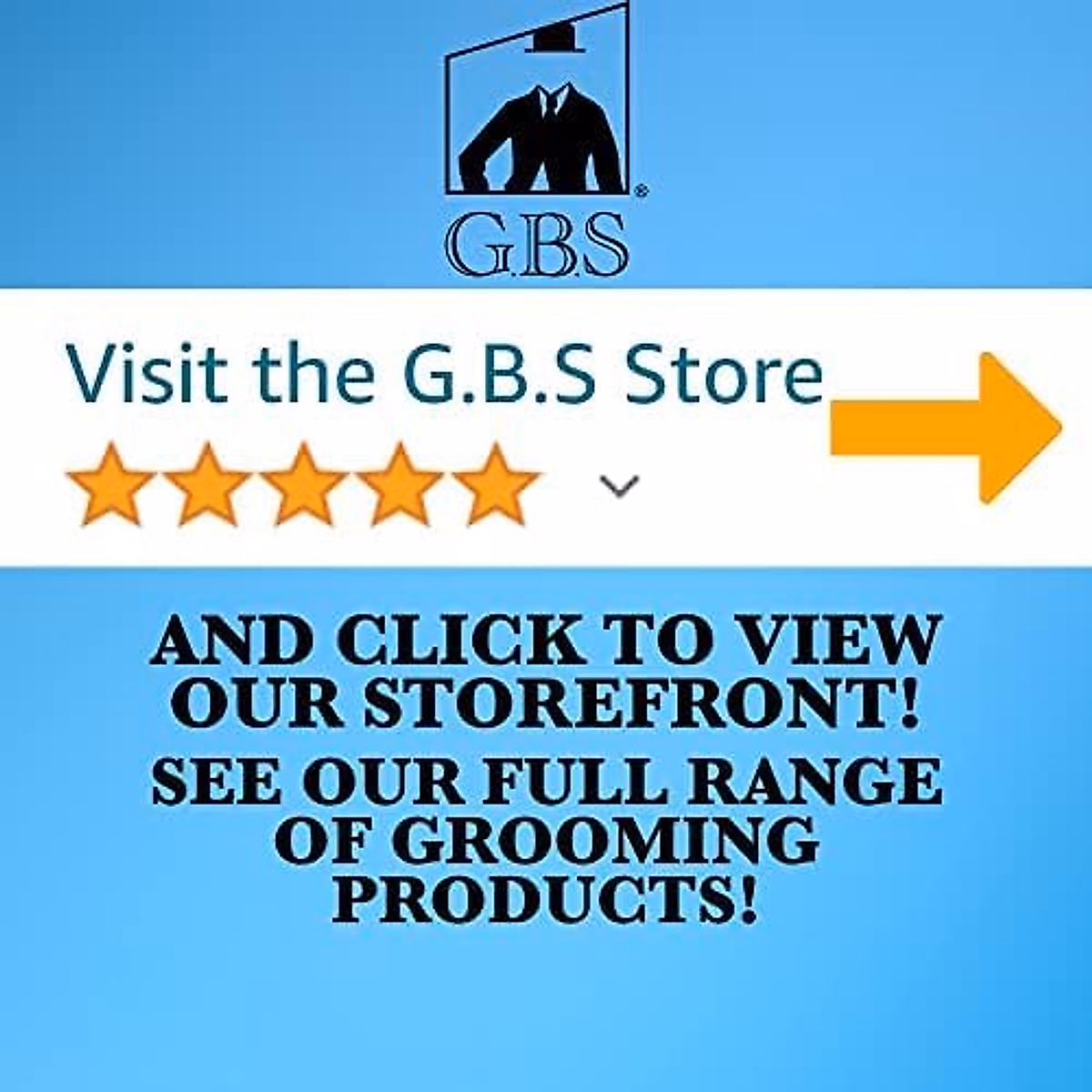 G.B.S 100% Silvertip Badger Bristle Brush With Faux Horn Handle, Knot Size 24mm - Comes with Free Stand