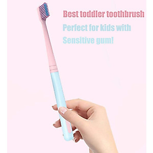 ARASO [8 Packs] Kids Toothbrush, Extra Soft Lovely Pastel Tone ICE-Cream Tooth Brush for Kids 2-8 Years (ICE Cream 8 Pack)