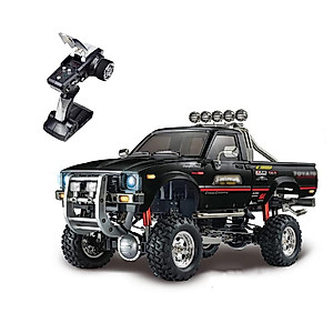 QIYHBVR 1/10 Scale RC Crawler Truck, 4WD Remote Control Pickup Car 4x4 Drive Off-Road for Indoor, Outdoors, RC Model Toy Suitable for Adults, Kids, Girlfriends
