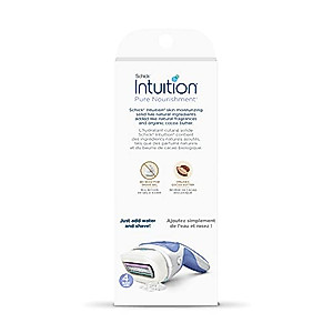 Schick Intuition Pure Nourishment Razors for Women | 1 Razor & 2 Intuition Razor Blades Refill with Organic Cocoa Butter