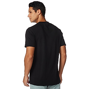 Karl Lagerfeld Paris mens Reflective Karl Chacracter With Headphones Short Sleeve Crew Neck T-shirt T Shirt, Black, Large US