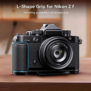 SmallRig Z f Handgrip L-Shape Grip for Nikon with Ergonomic Silicone Grip, Built-in Quick-Release Plate for Arca for Quickly Switch on Gimbal/Tripods/Handheld Shooting - 4262