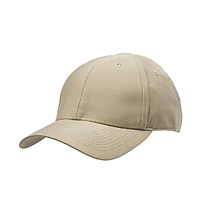 5.11 Tactical Men's Taclite Polyester Cotton Buckram Lined Uniform Cap, TDU Khaki, TDU Green, 1 SZ, Style 89381