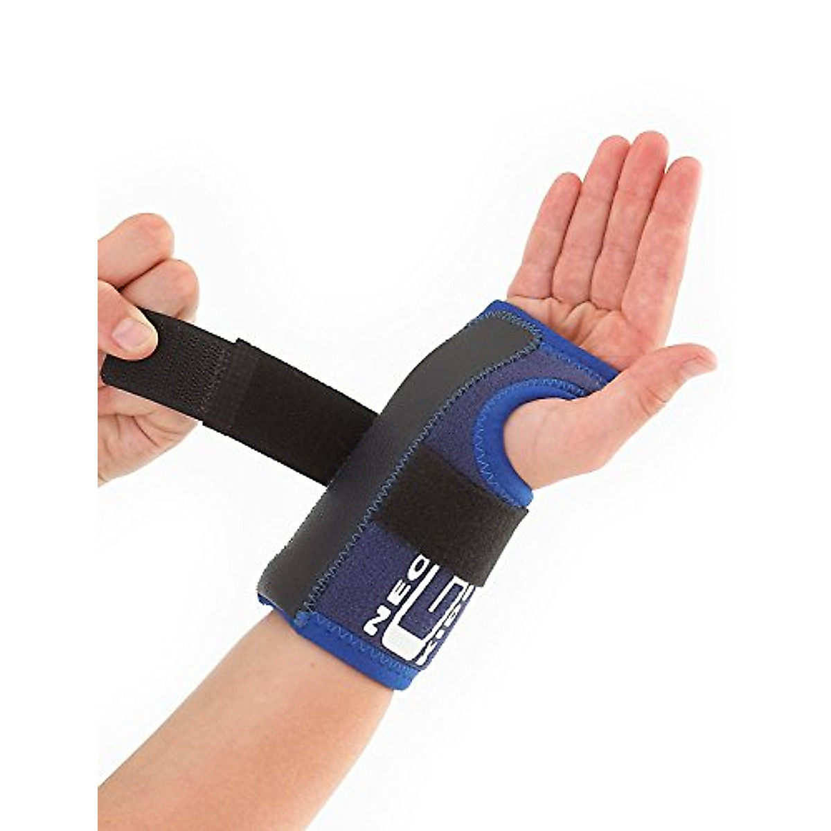 Neo-G Wrist Brace for Kids - Stabilized Support For Carpal Tunnel, Juvenile Arthritis, Joint Pain, Tendonitis, Hand Sprains - Adjustable Compression - Class 1 Medical Device - One Size - Right - Blue