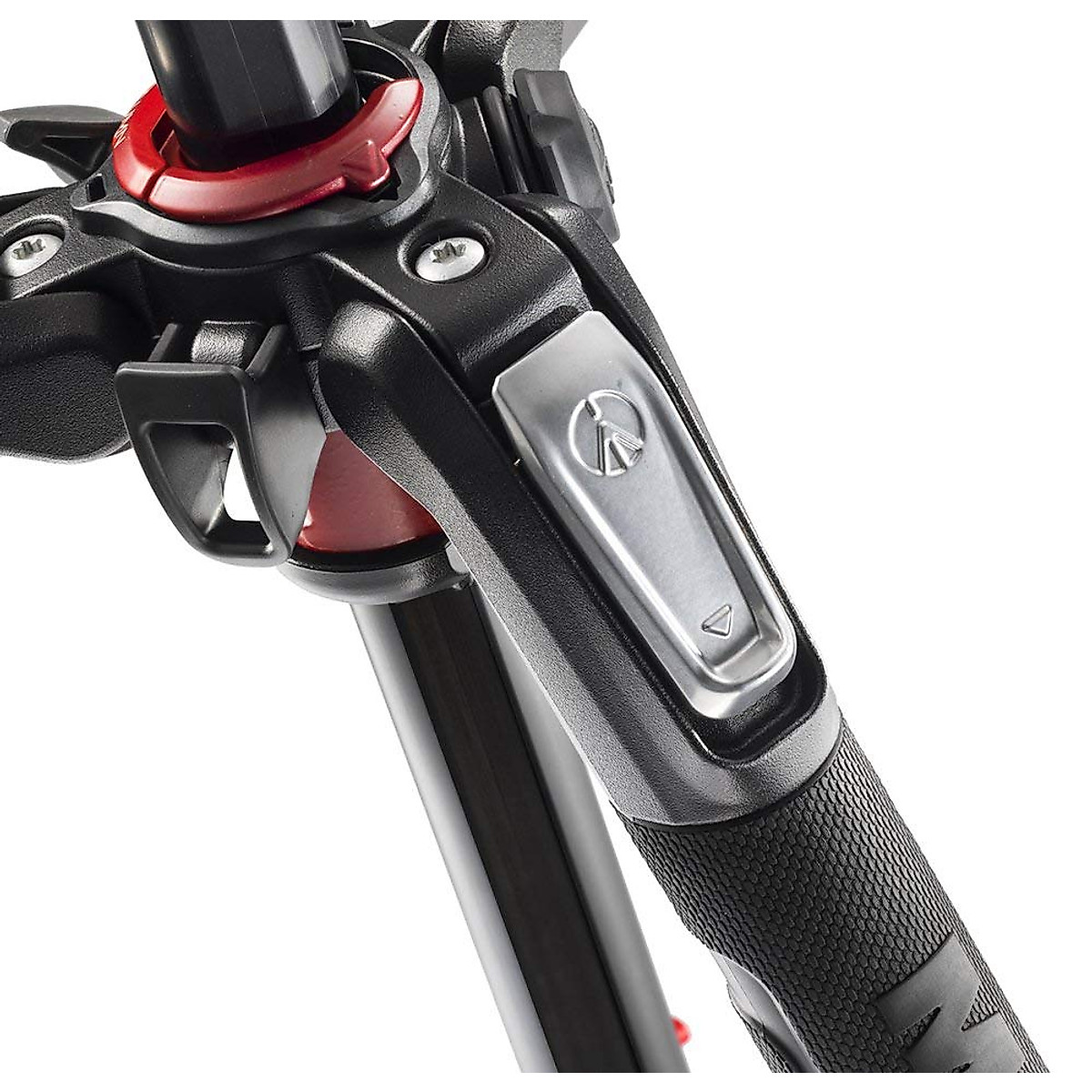 Manfrotto MT190XPRO4 4 Section Aluminum Tripod Legs with Q90 Column (Black), Bundled with A ZAYKiR Tripod Strap Non-Slip with Two Quick-Release Loops (Black)