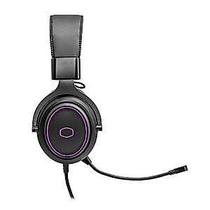 Cooler Master CH331 Gaming Headset Virtual 7.1 Surround Sound, Omnidirectional Mic, Durable Aluminum Frame, RGB Illumination, Detachable Omni-Directional Boom Mic, USB Connectivity (CH-331)