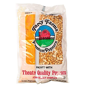 Fancy Farms Popcorn Mini-Max Kit - 16 oz. kit, 24 per case