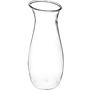 Carlisle FoodService Products 7090207 Cascata Carafe Juice Jar Beverage Decanter Only, Plastic, 1 L, Clear
